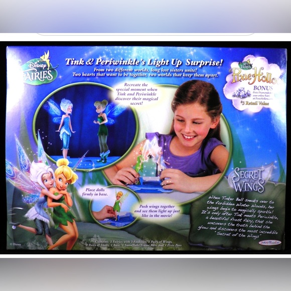 Disney | Toys | Rare Disney Fairies Tink And Periwinkle Light Up ...